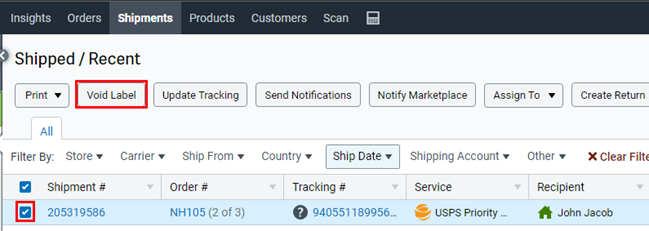 Create & Print Your First Label – ShipStation Help U.S.