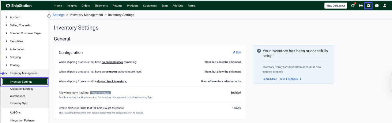 Set Up & Manage ShipStation Internal Inventory – ShipStation Help