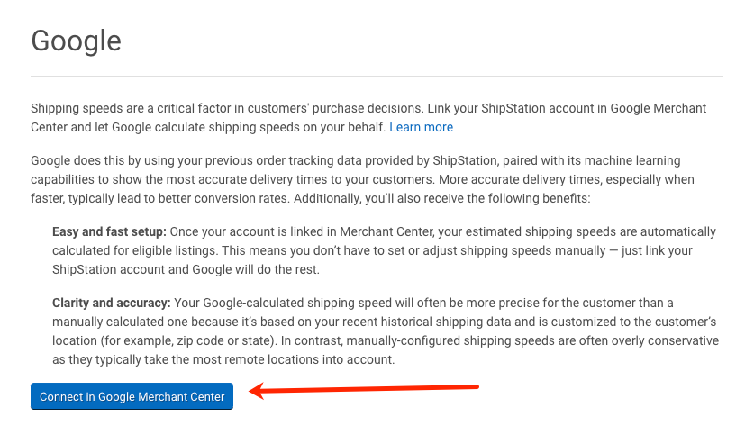 Google Shipping Data – ShipStation Help U.S.