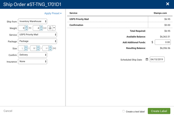 Create Single Labels – ShipStation Help U.S.