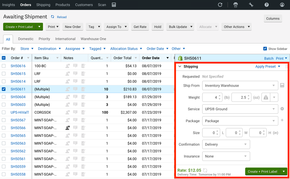 Create & Print Your First Label – ShipStation Help U.S.